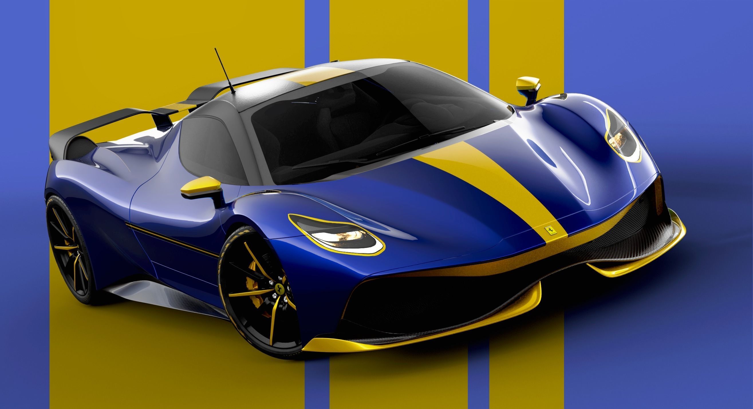 2021 Ferrari Aquila Concept Sportscar-Highly Detailed 3D model | CGTrader