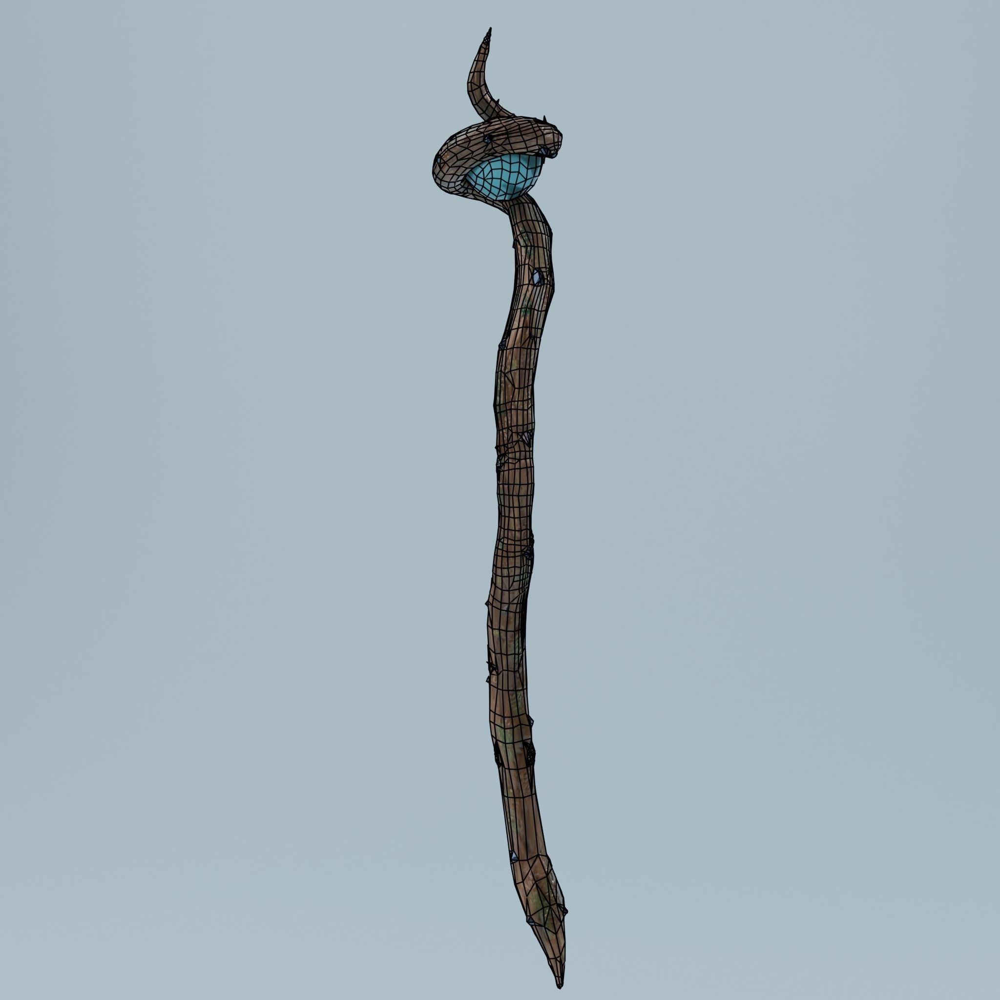 3D model Magic Sea Staff VR / AR / low-poly | CGTrader