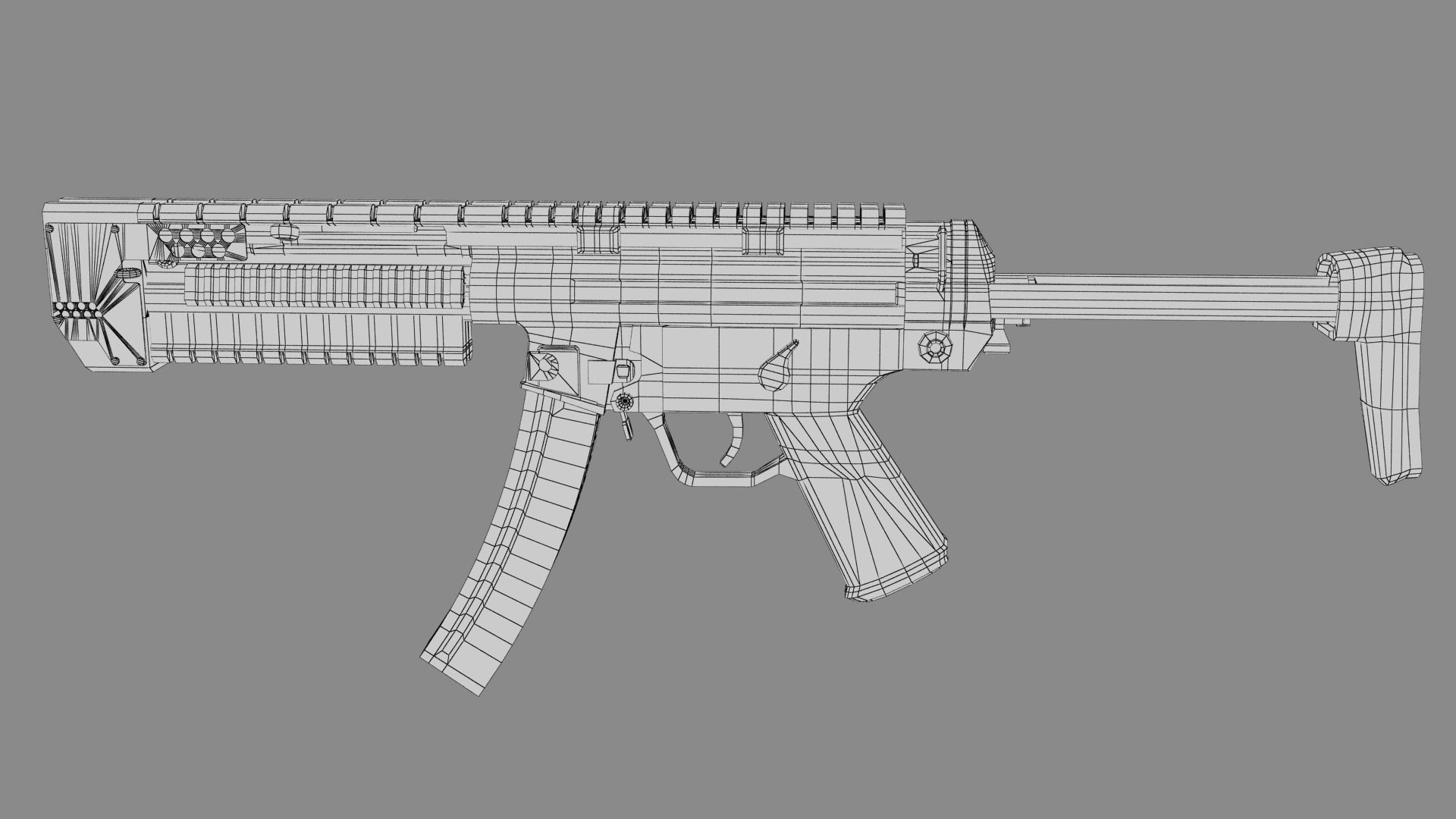 3D model Sub Machine Gun VR / AR / low-poly | CGTrader