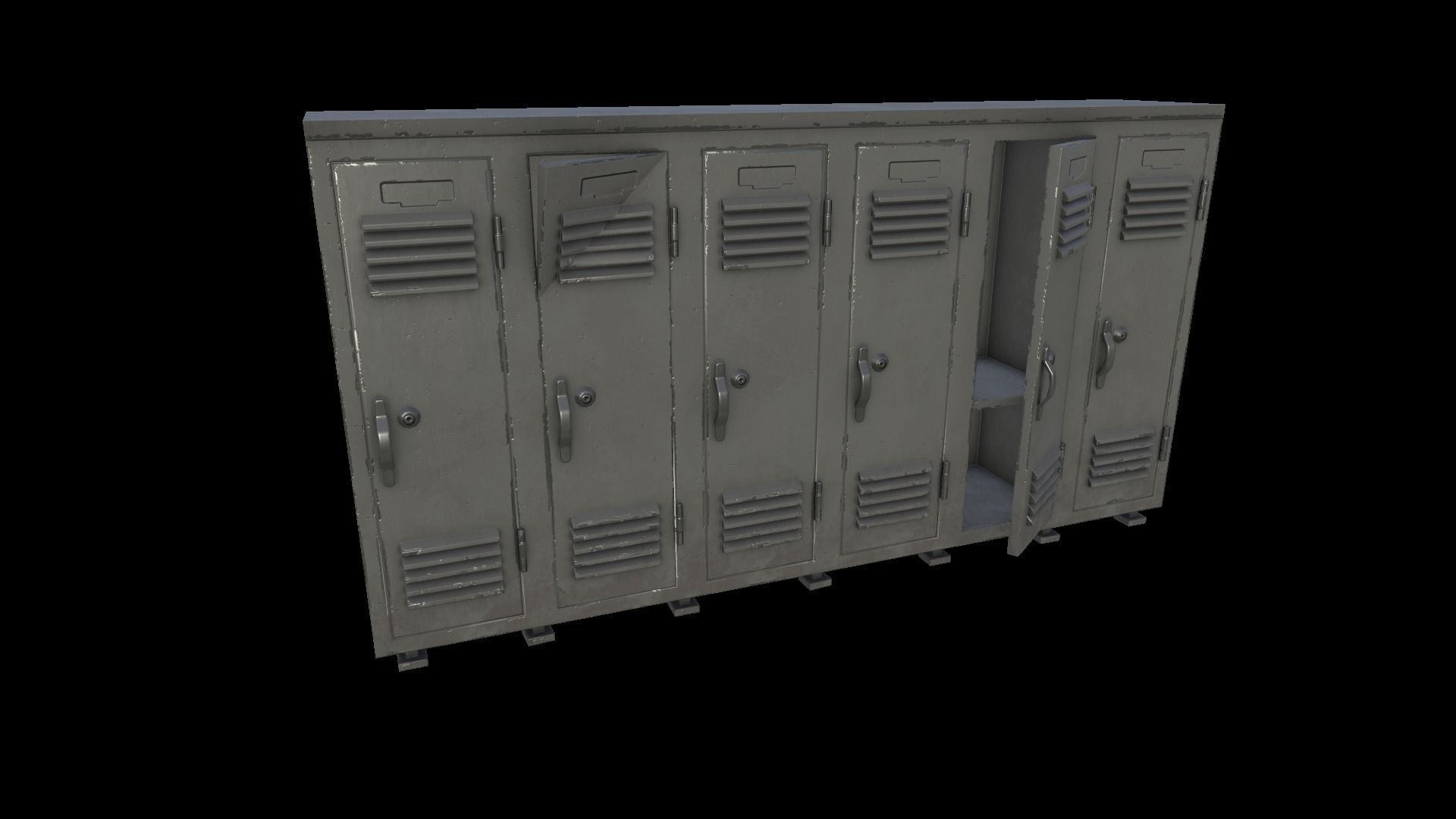 3D model Stylized Lockers VR / AR / low-poly | CGTrader