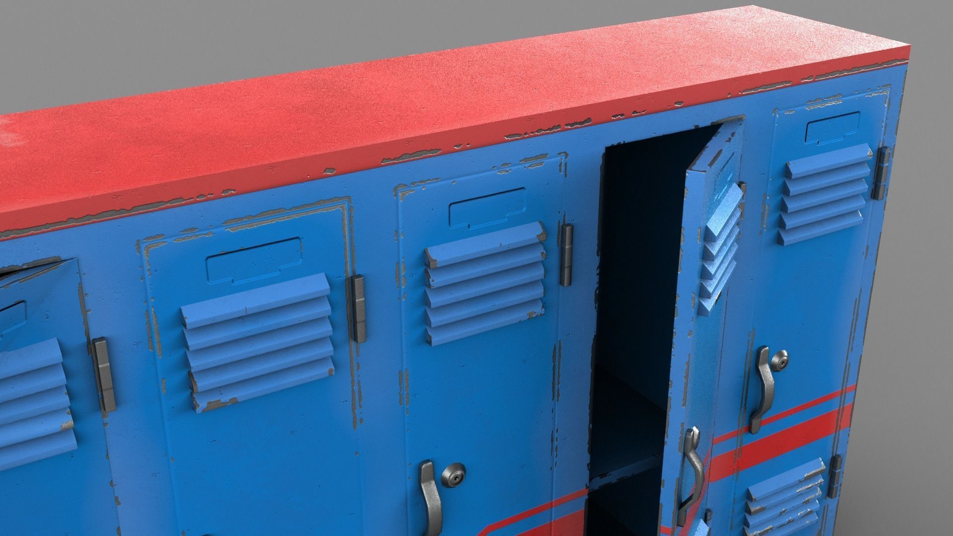 3D model Stylized Lockers VR / AR / low-poly | CGTrader