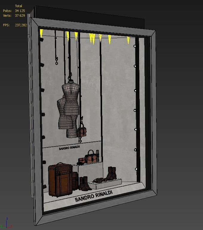 Shop window display 3 3D model | CGTrader