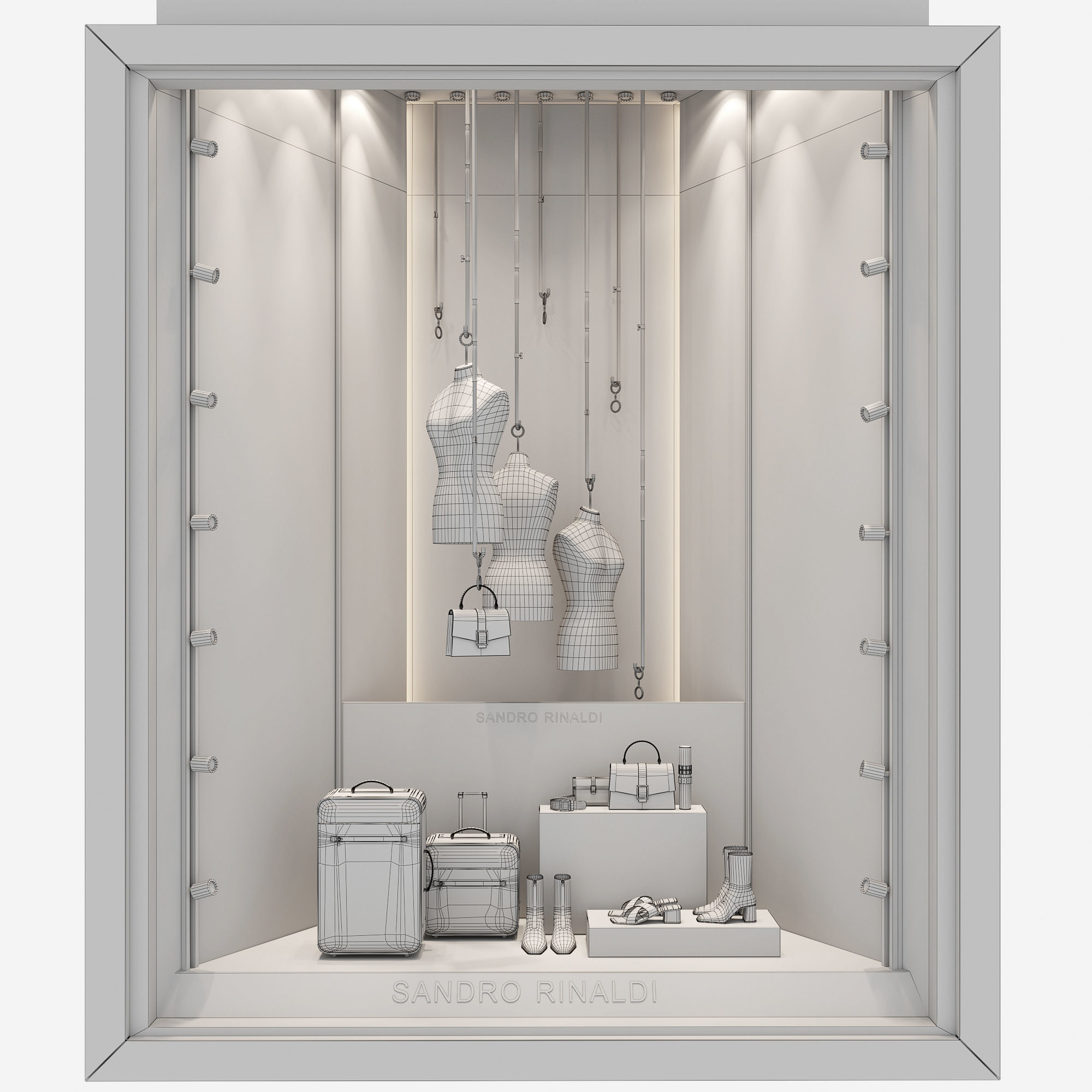 Shop window display 3 3D model | CGTrader