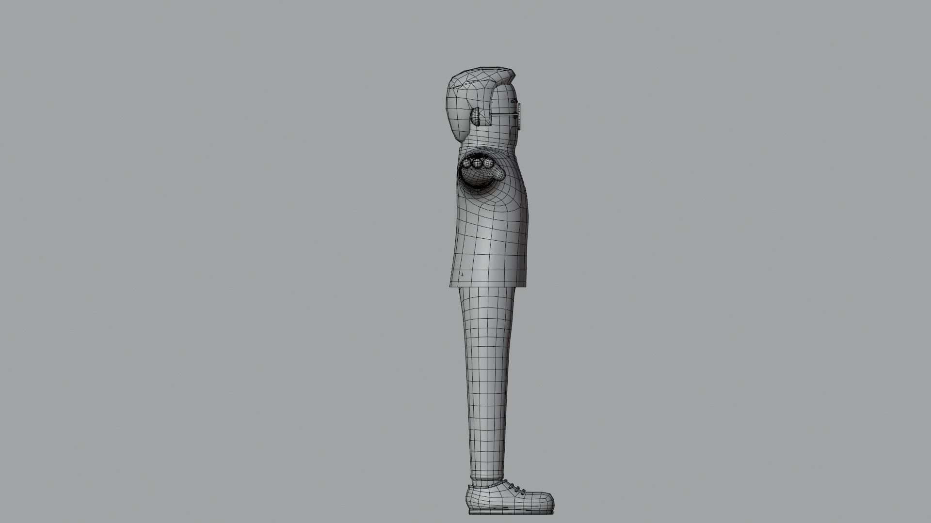 Minimal Simple Man Cartoon Character 3D model rigged | CGTrader