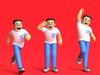 Minimal Simple Man Cartoon Character 3D model rigged | CGTrader