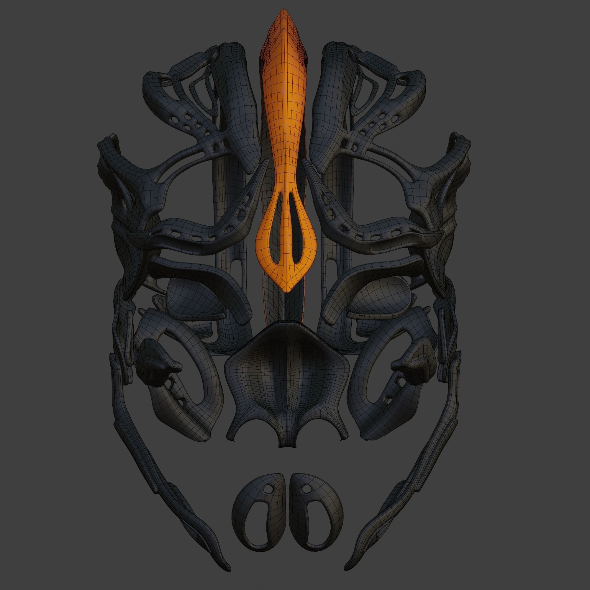 3D model Cyberpunk Skull low-poly PBR VR / AR / low-poly | CGTrader