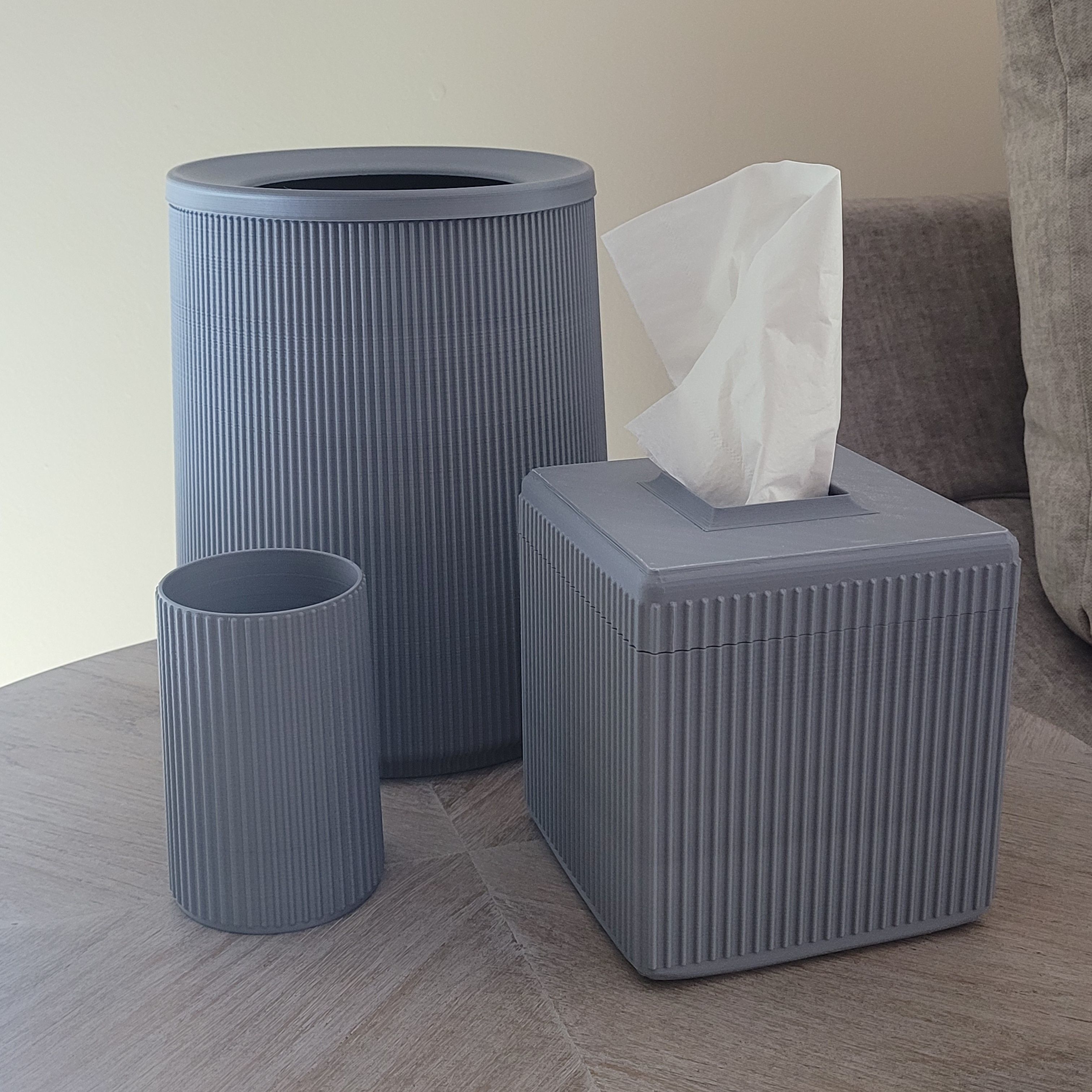 Ribbed Tissue Box 3D model 3D printable | CGTrader