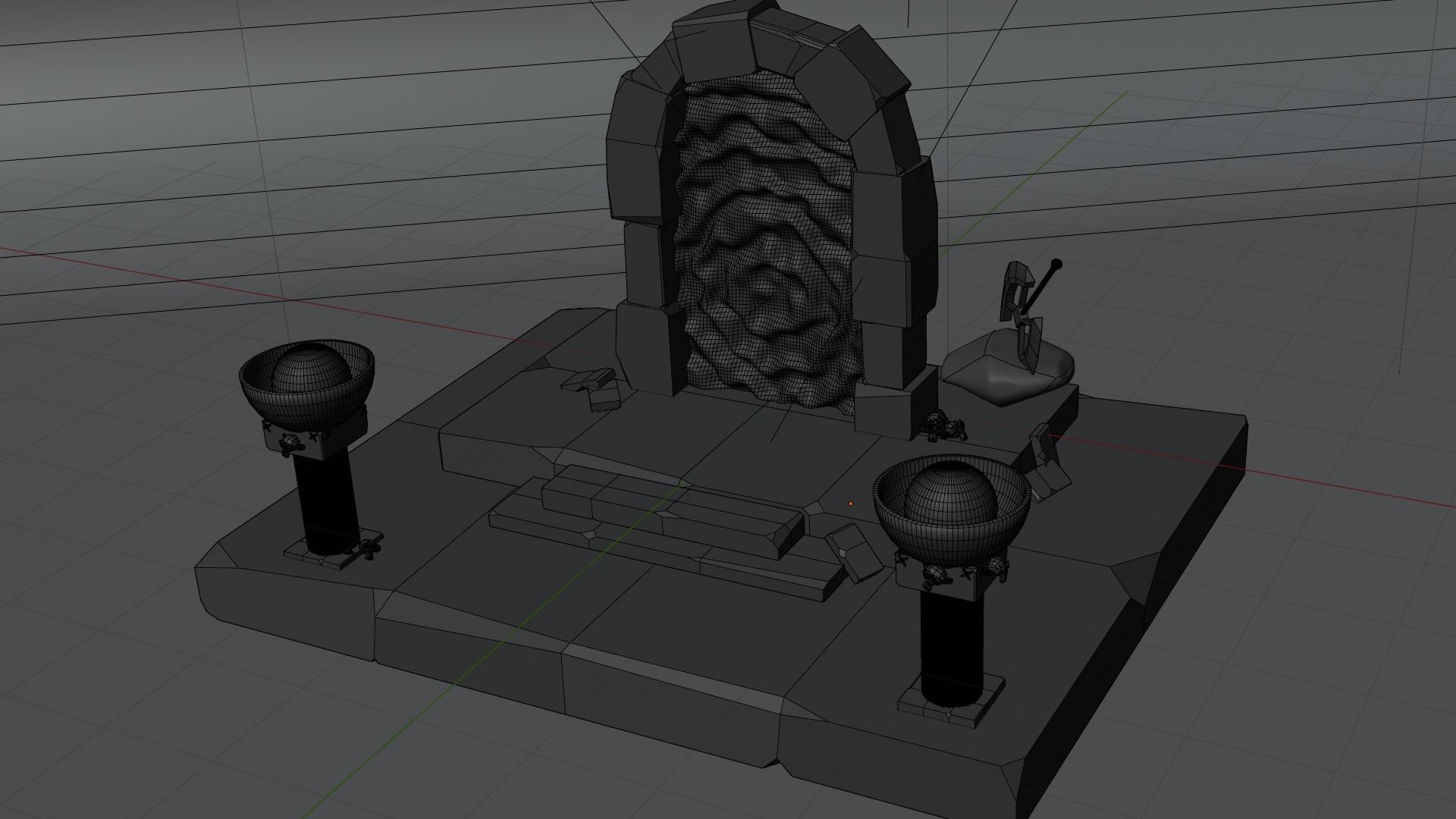 portal of the emerald monkey 3D model | CGTrader