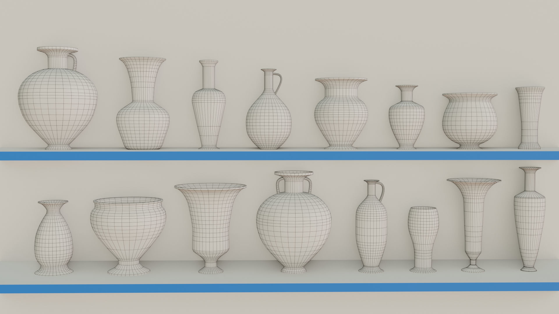 Vase Designs Collection free VR / AR / low-poly 3D model | CGTrader