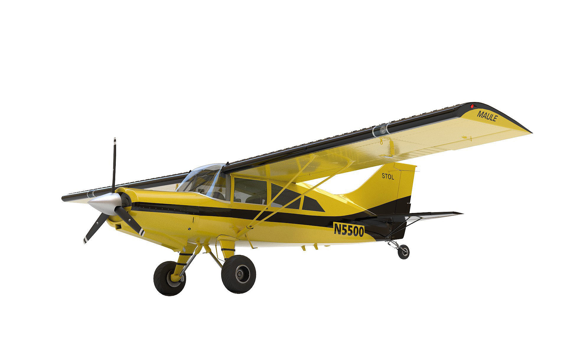 Maule light aircraft with interior 3D model | CGTrader