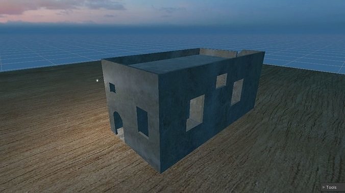 3D model building concrete VR / AR / low-poly | CGTrader