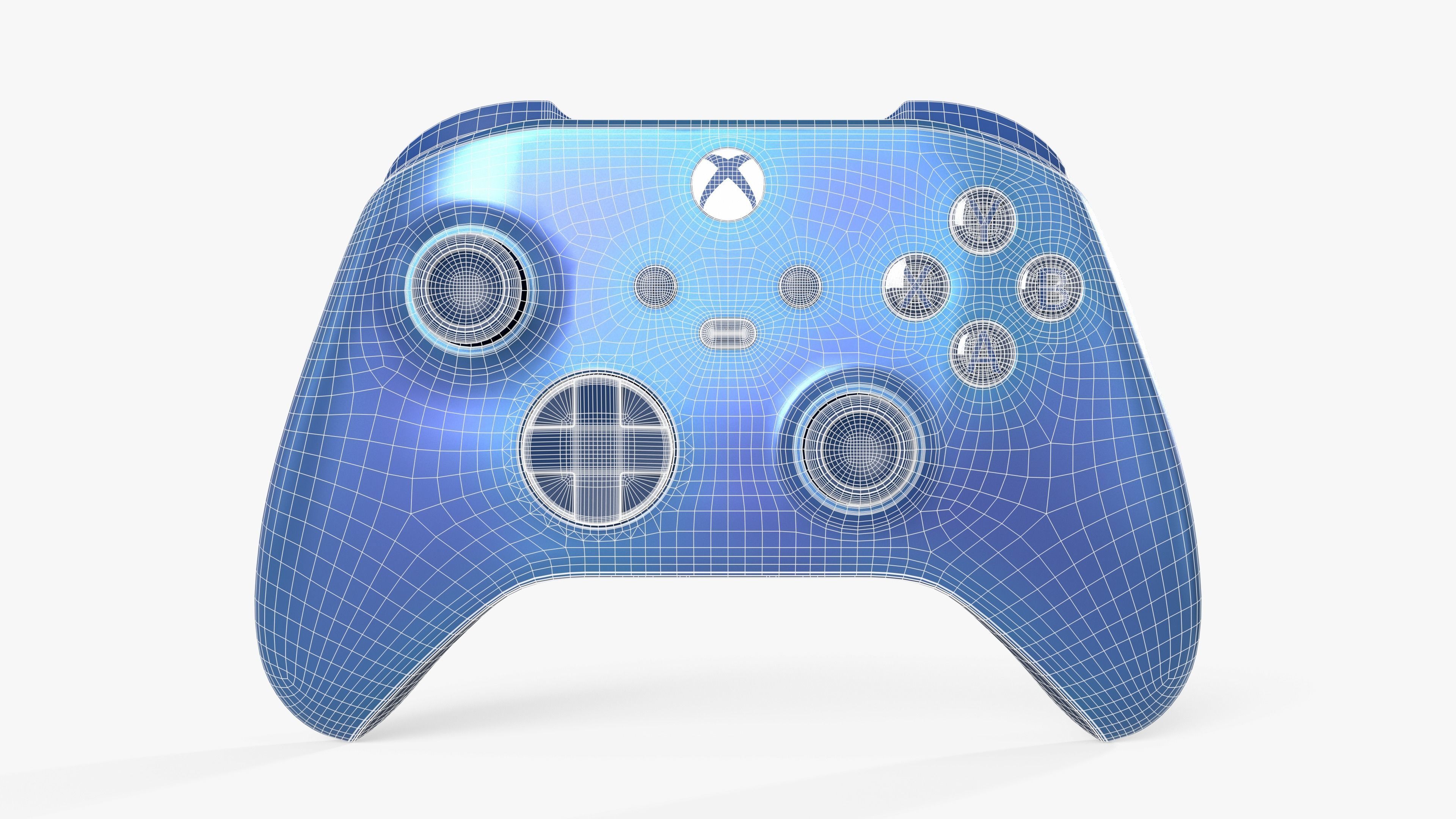 3D model Xbox Controller Aqua Shift Special Edition VR / AR / low-poly ...