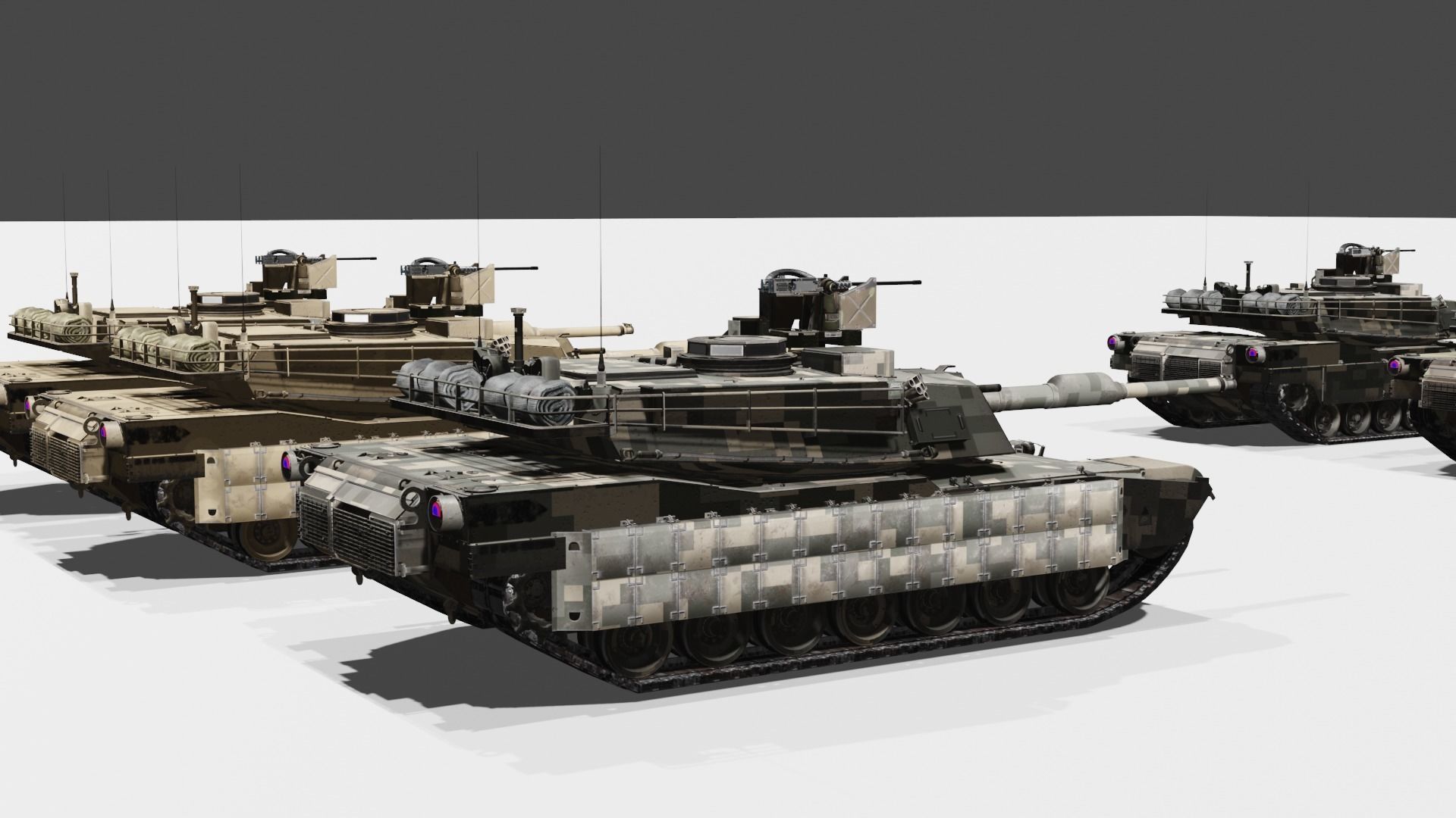 3D model MI Abrams Main Battle Tank VR / AR / low-poly | CGTrader