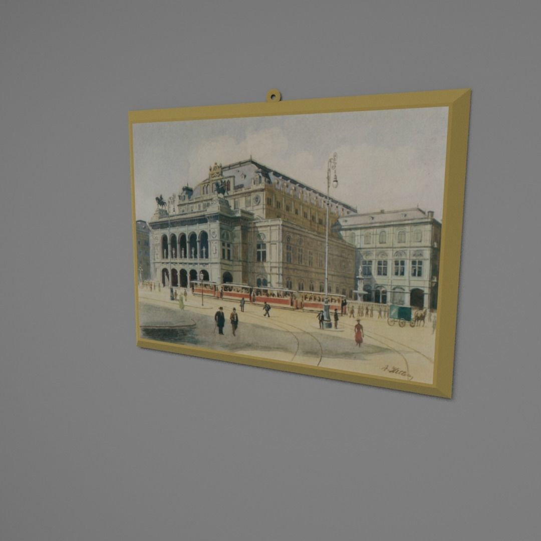 Painting by adolf hitler free VR / AR / low-poly 3D model | CGTrader