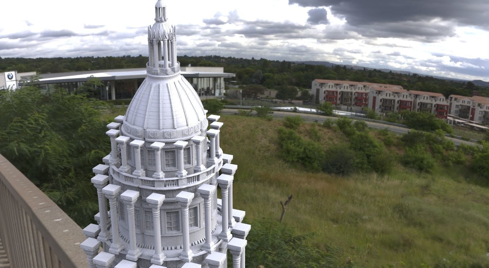 Fantasy Architecture Baroque Tower detailed 3D model | CGTrader