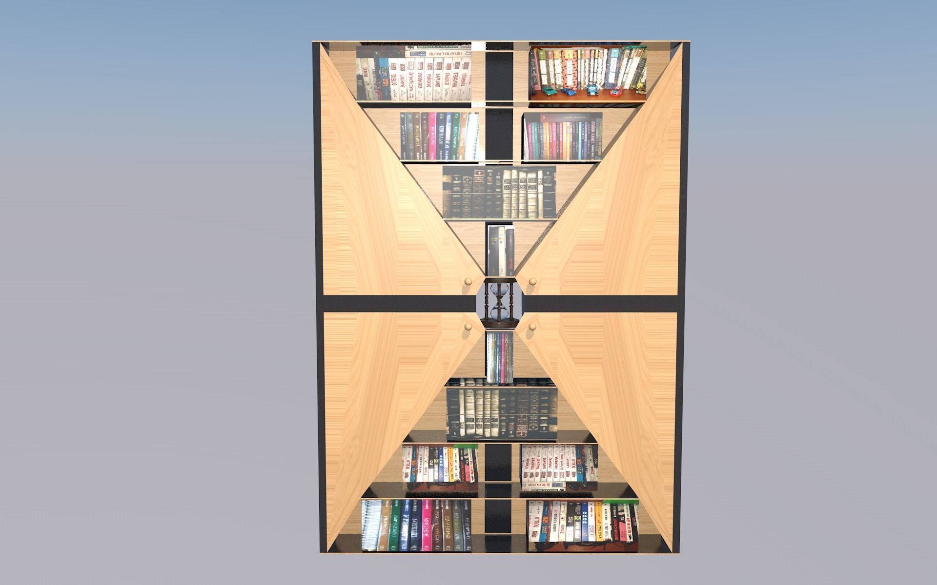 3D Bookshelf Design 3D model | CGTrader