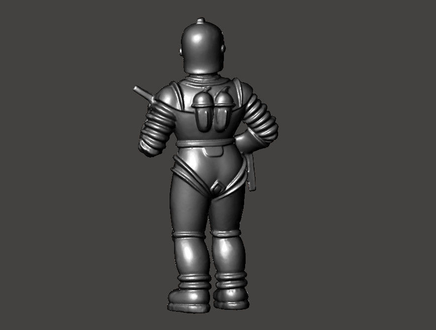 Vintage Italian spaceman figurine scan 3D model 3D printable | CGTrader