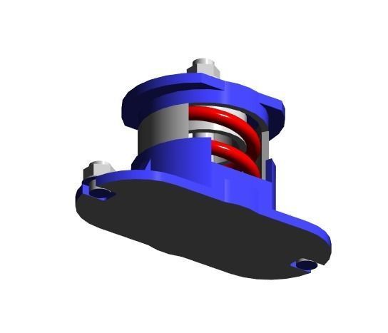 MS-06-Spring Floor Mount Vibration Isolator 3D model 3D model | CGTrader