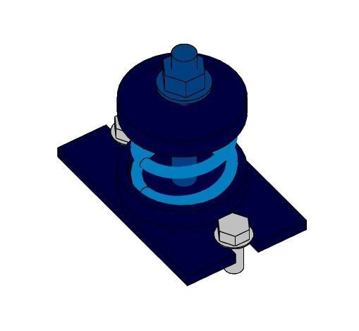 MS-06-Spring Floor Mount Vibration Isolator 3D model 3D model | CGTrader