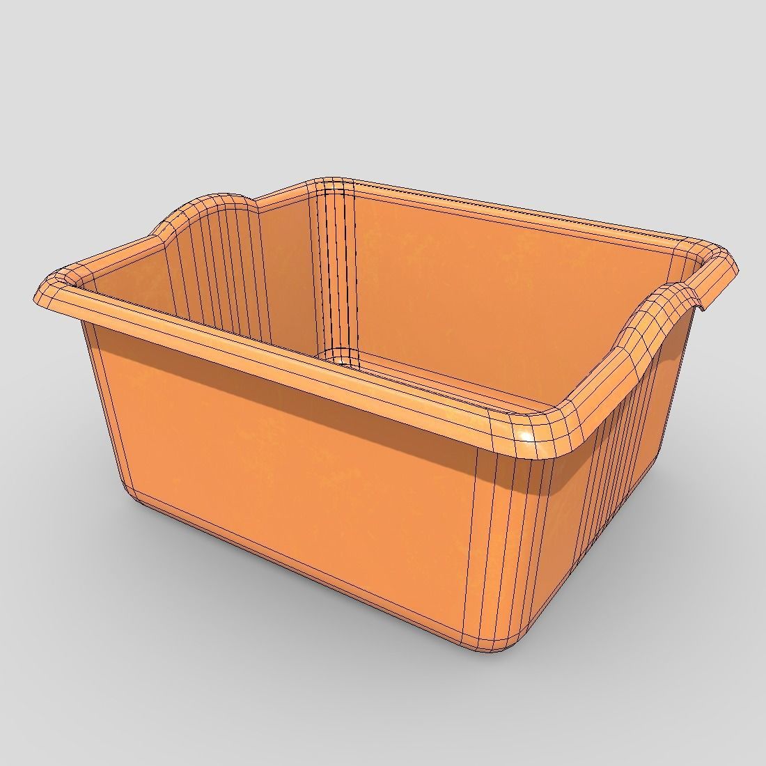3D model Plastic Wash Basin 3 VR / AR / low-poly | CGTrader