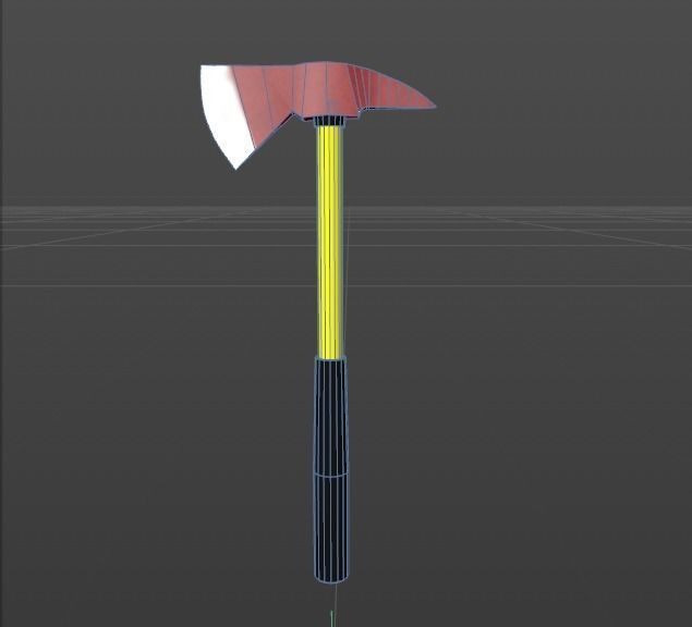 Fire Axe game ready PBR low poly free VR / AR / low-poly 3D model ...