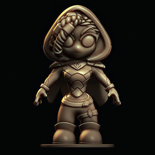Senna League of legends sentinels of light 3D model 3D printable | CGTrader