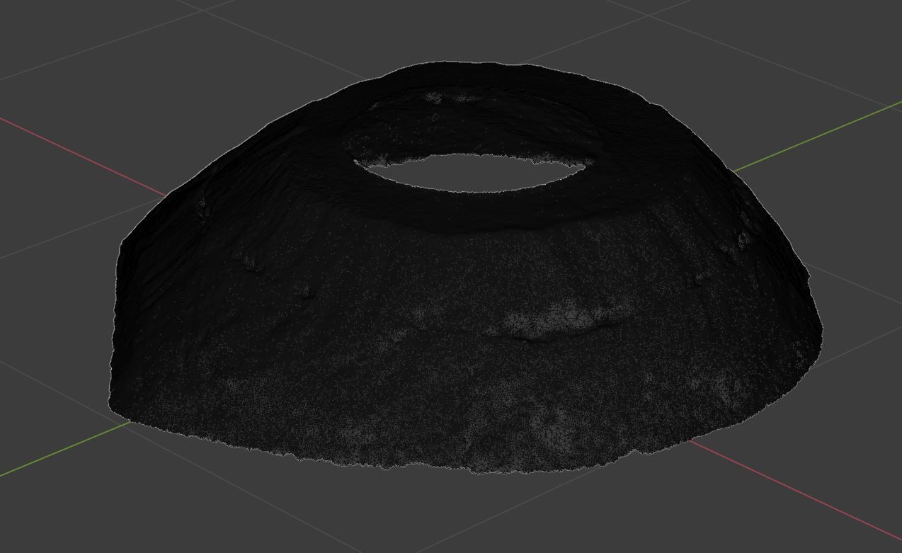 Round Concrete Block 3D model | CGTrader