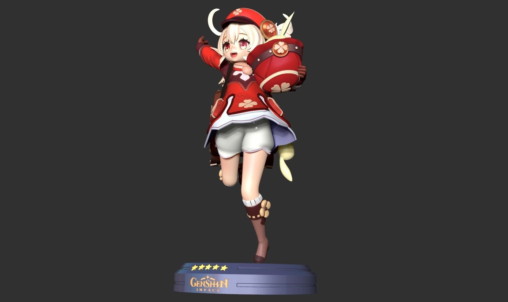 Klee - Genshin Impact Fanart 3D model 3D printable | CGTrader