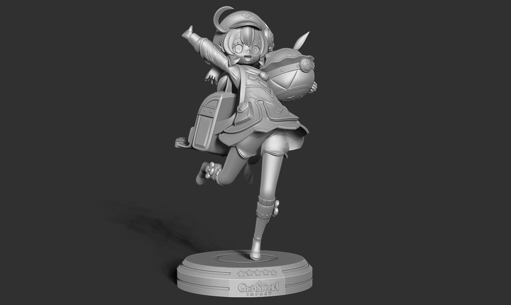 Klee - Genshin Impact Fanart 3D model 3D printable | CGTrader