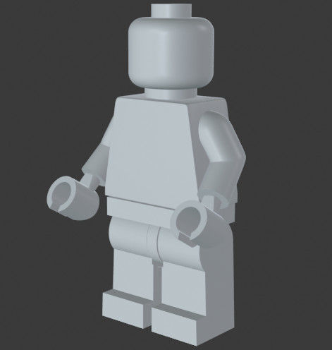 Brick Minifigure free 3D model | CGTrader