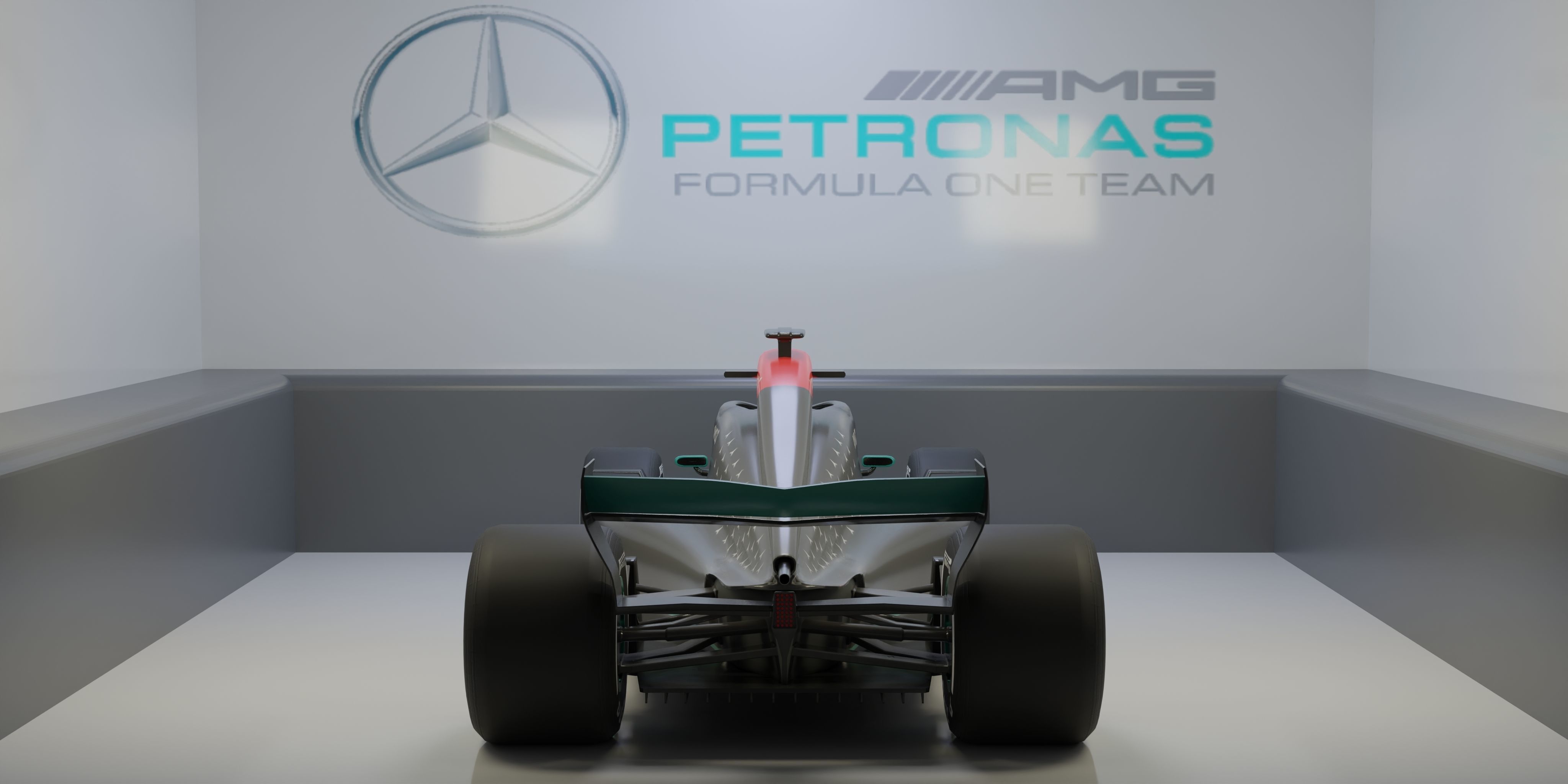 3D model F1 Mercedes 2021 VR / AR / low-poly | CGTrader