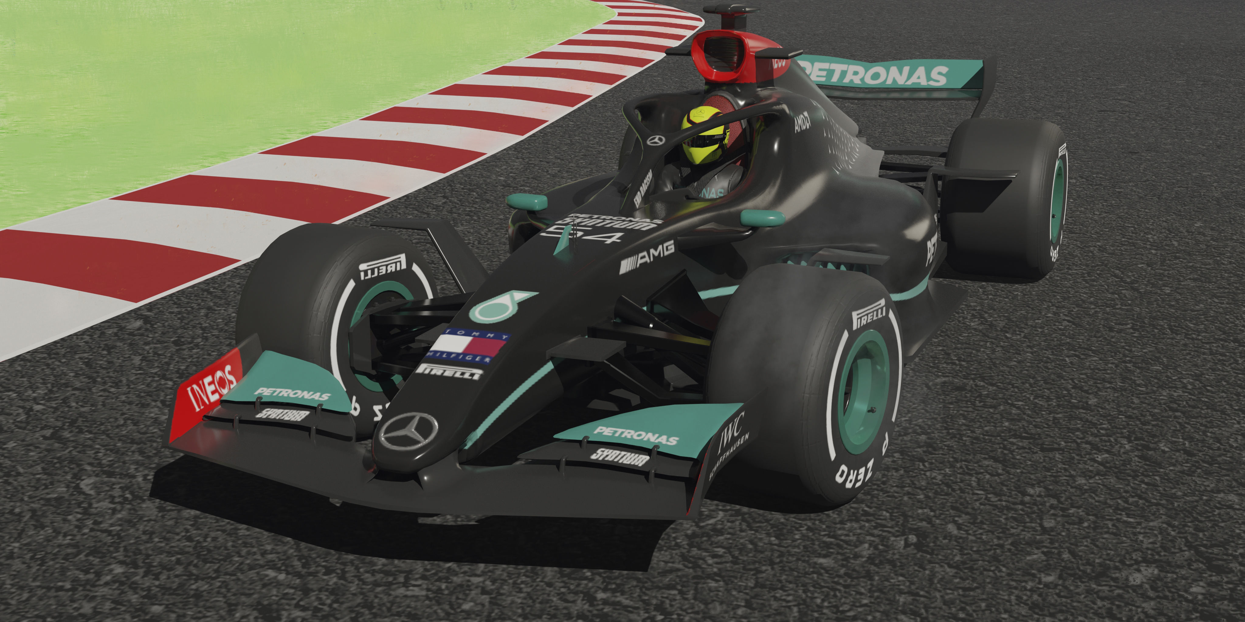3D model F1 Mercedes 2021 VR / AR / low-poly | CGTrader