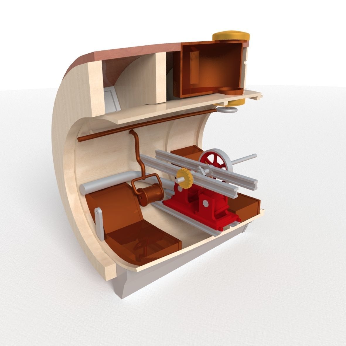 Print and build your own model kit of the ICTINEO II 3D model 3D ...