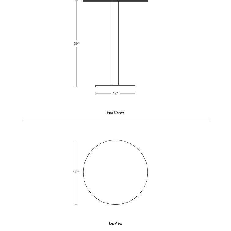 Skiff Metal Eames Bar Tall High Table free 3D model | CGTrader