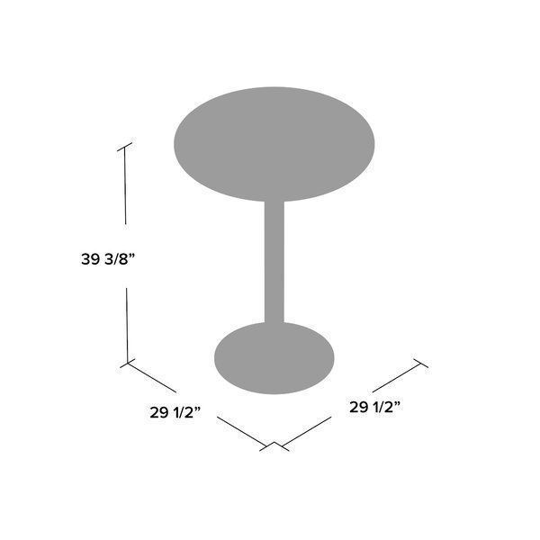 Skiff Metal Eames Bar Tall High Table free 3D model | CGTrader