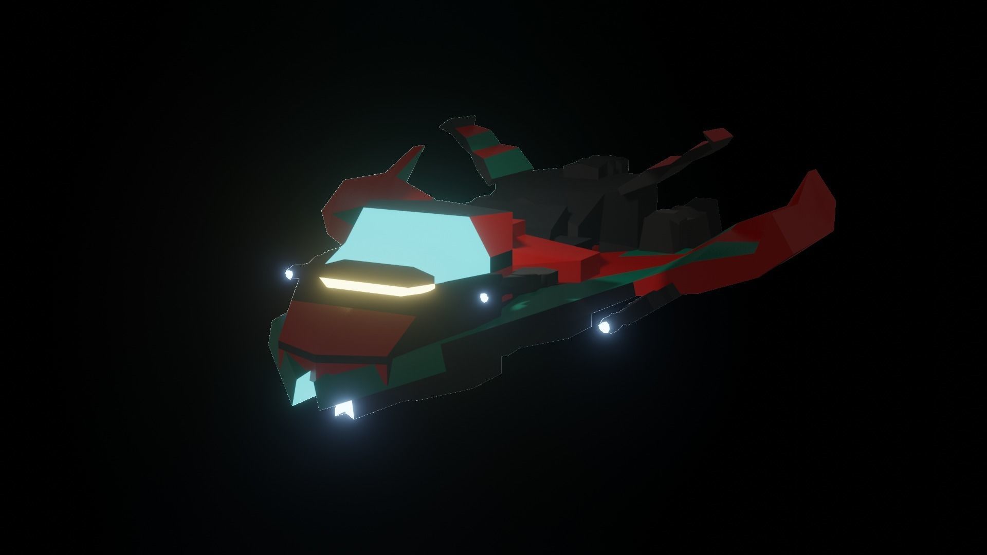 3D model TD SpaceShip VR / AR / low-poly | CGTrader