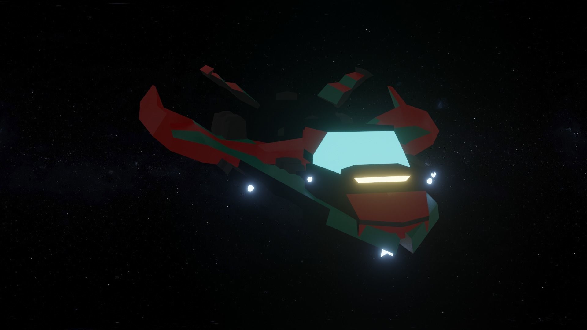 3D model TD SpaceShip VR / AR / low-poly | CGTrader