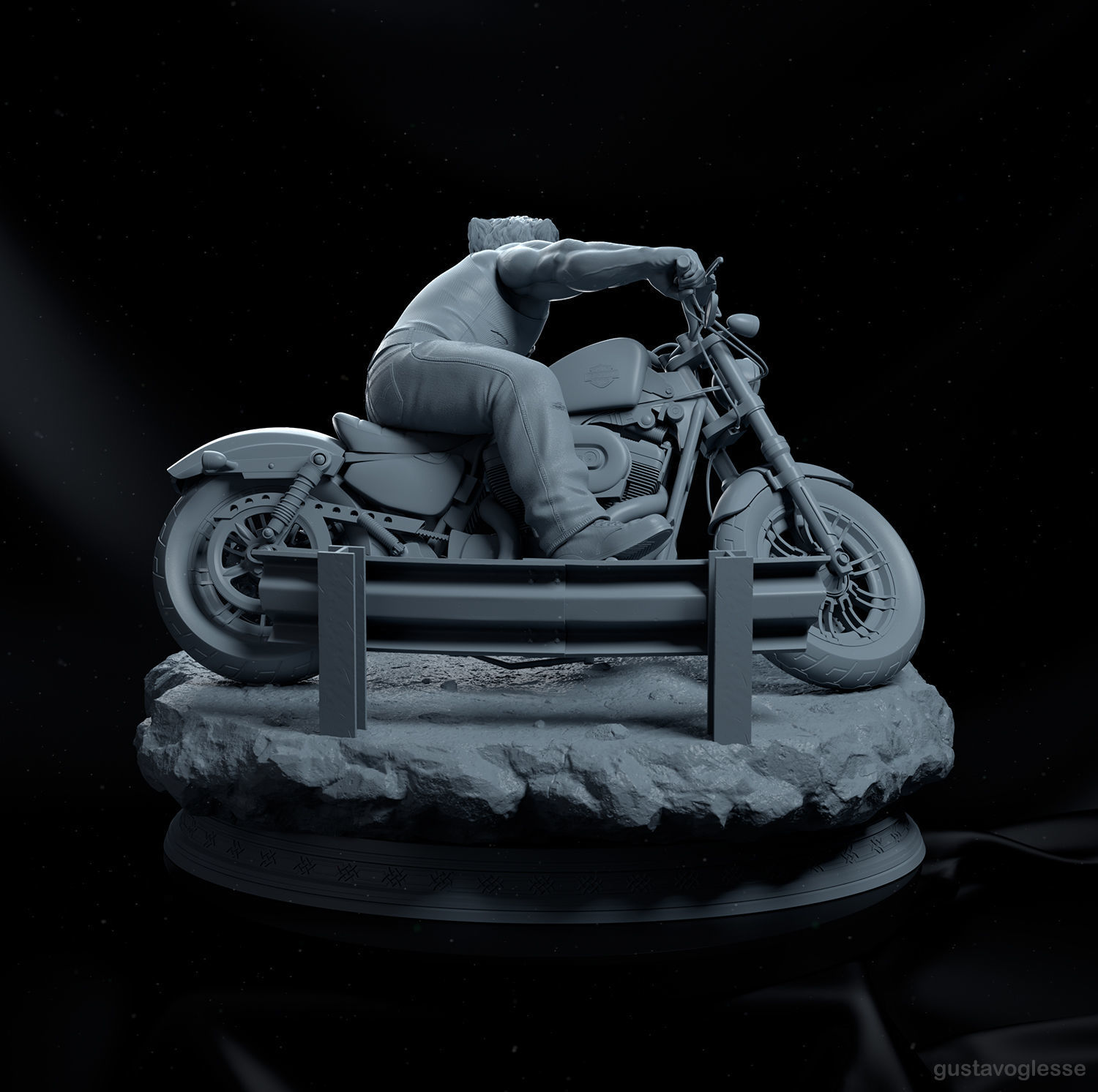 Logan Wolverine - Statue 3D model 3D printable | CGTrader