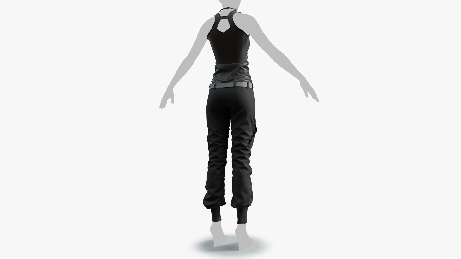 outfit cloth female 0001 3D model | CGTrader