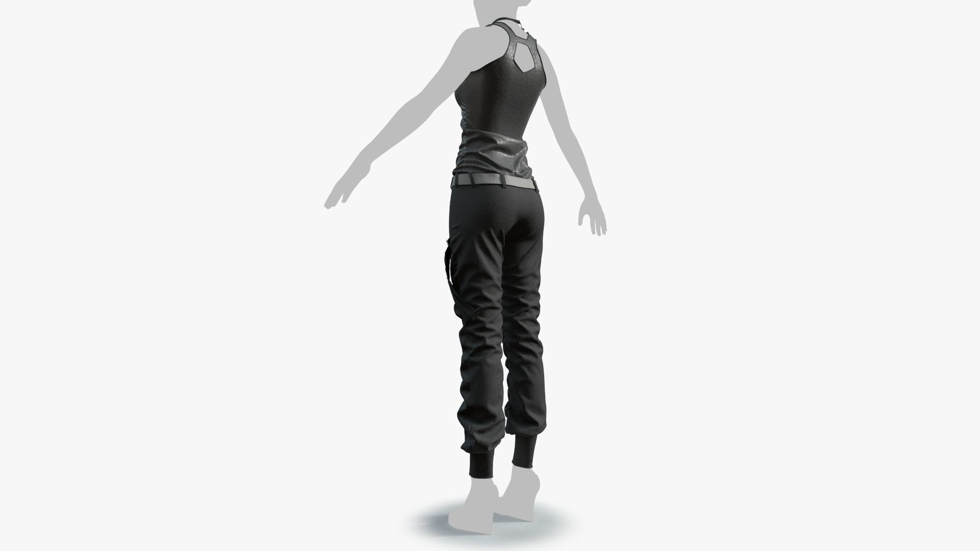 outfit cloth female 0001 3D model | CGTrader