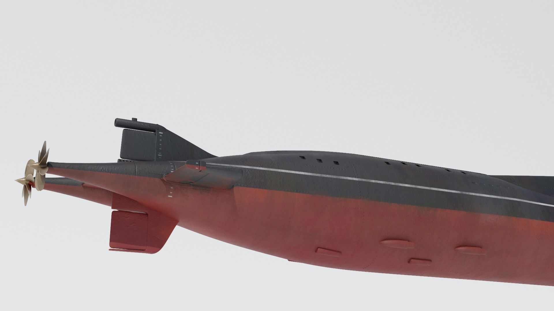 Russian Nuclear Strategic Submarine Project 667BDRM Delfin 3D model ...