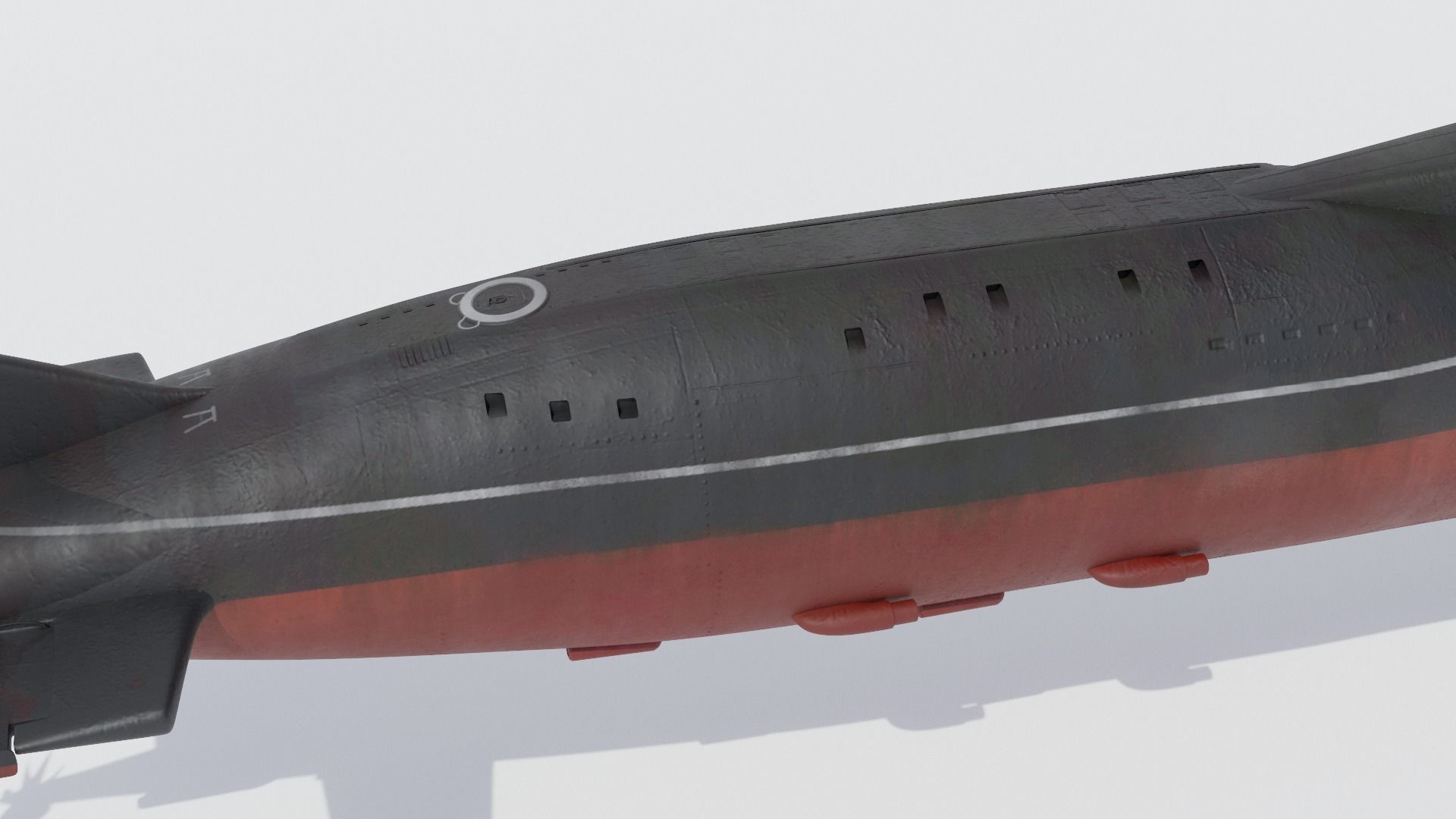 Russian Nuclear Strategic Submarine Project 667BDRM Delfin 3D model ...