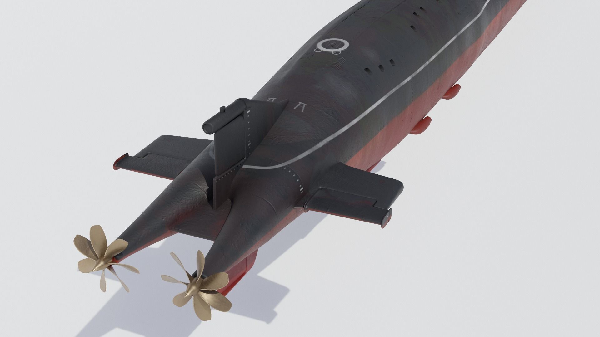 Russian Nuclear Strategic Submarine Project 667BDRM Delfin 3D model ...