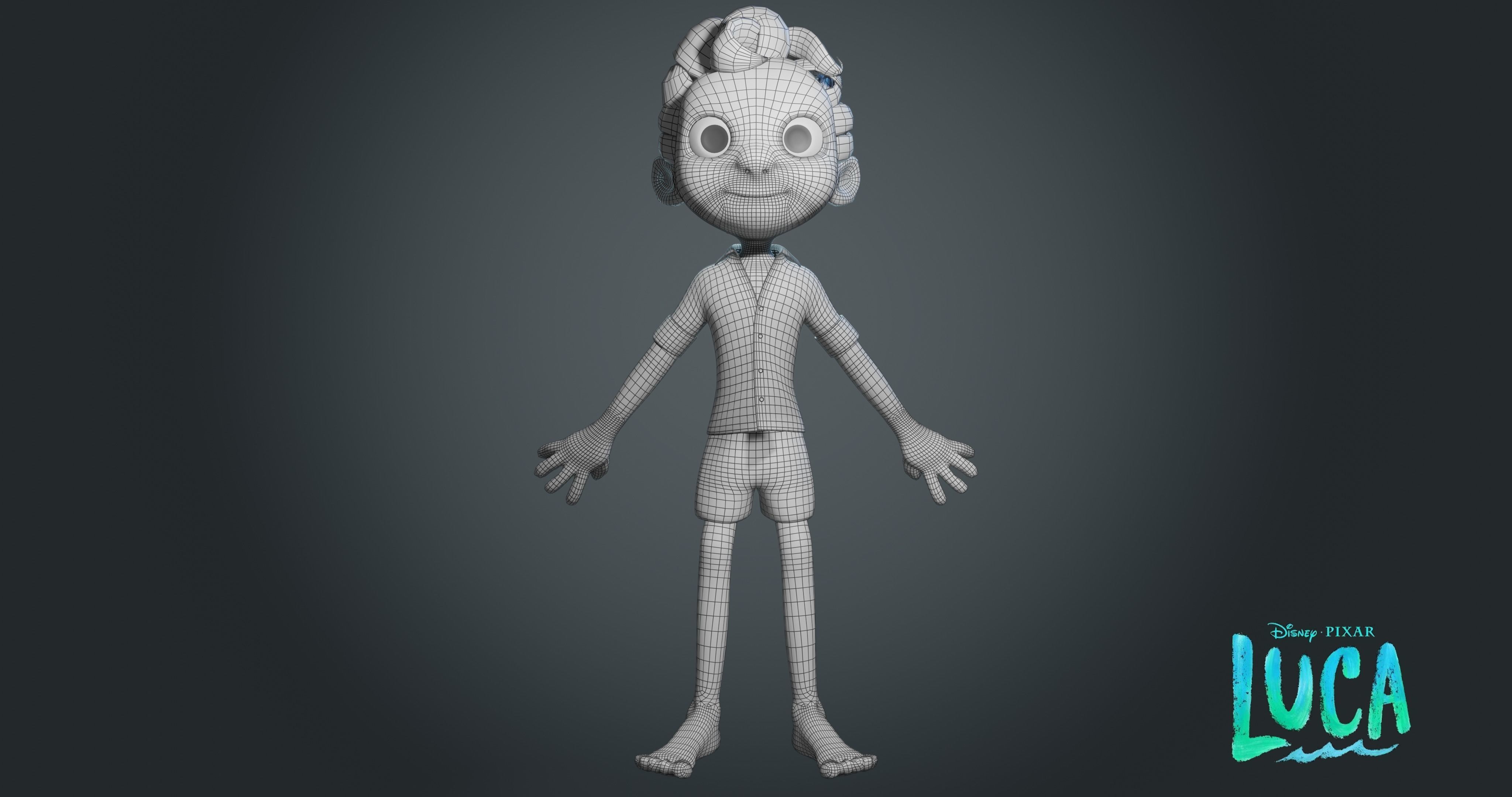 3D model Luca Paguro - Disney Pixar VR / AR / low-poly | CGTrader