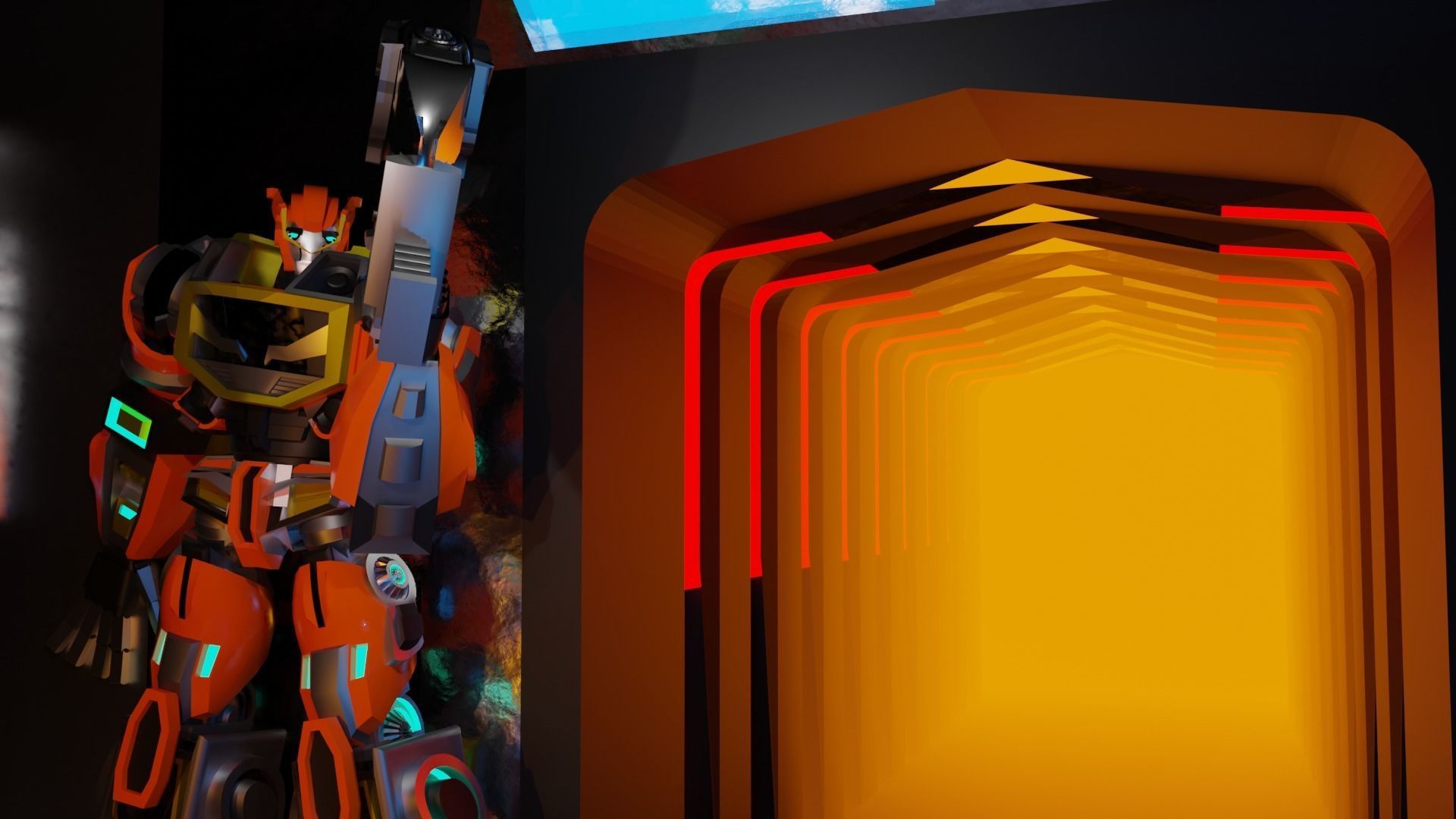 Transformers Prime Blaster free VR / AR / low-poly 3D model rigged ...