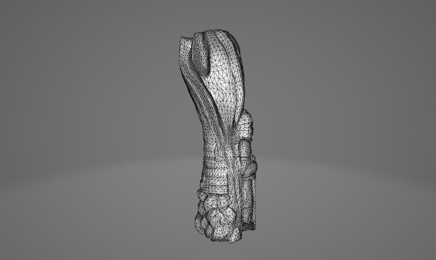 3D model Old Russian pagan idol PBR low-poly game ready VR / AR / low ...