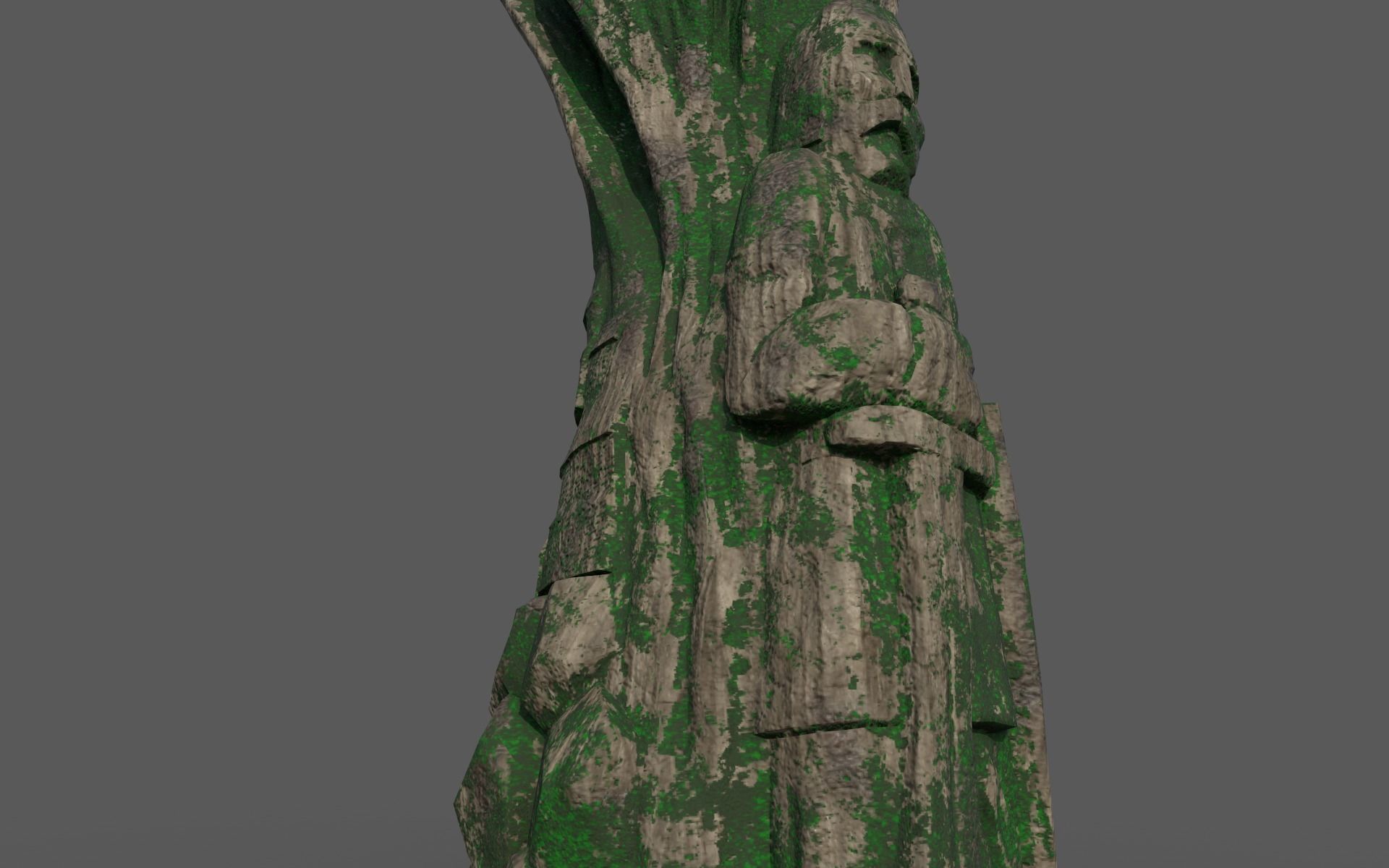 3D model Old Russian pagan idol PBR low-poly game ready VR / AR / low ...