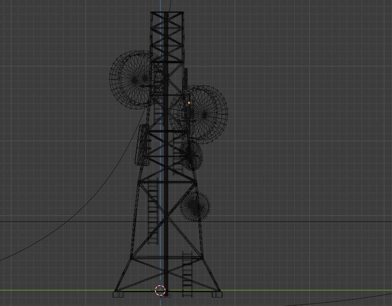 Telecom tower free 3D model | CGTrader