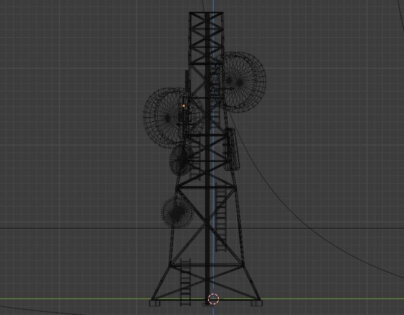 Telecom tower free 3D model | CGTrader