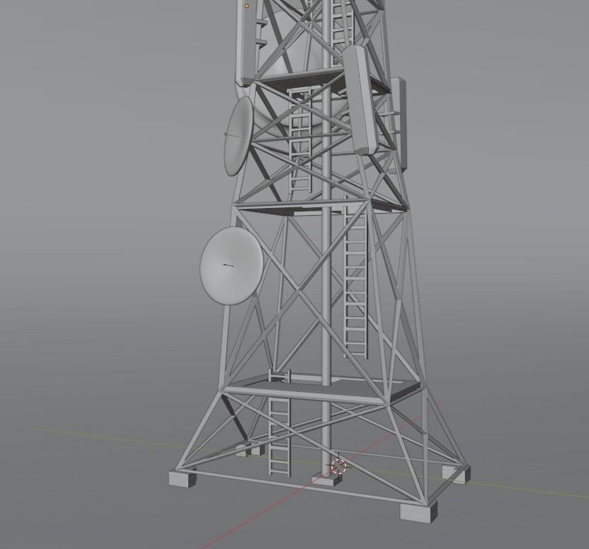 Telecom tower free 3D model | CGTrader